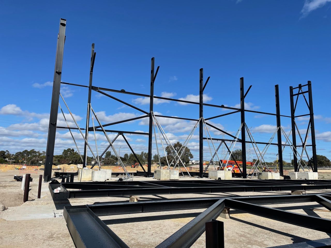 Australia, WA, Malaga, Construction of the Perth Film Studios ...