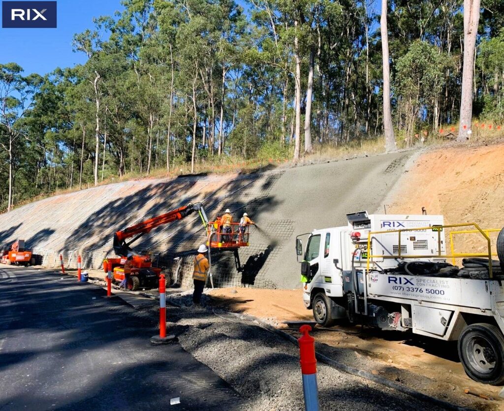 Australia, Queensland - Camp Mountain Road Intersection - Construction ...